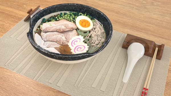 Japanese ramen 3D model - TurboSquid 1751517
