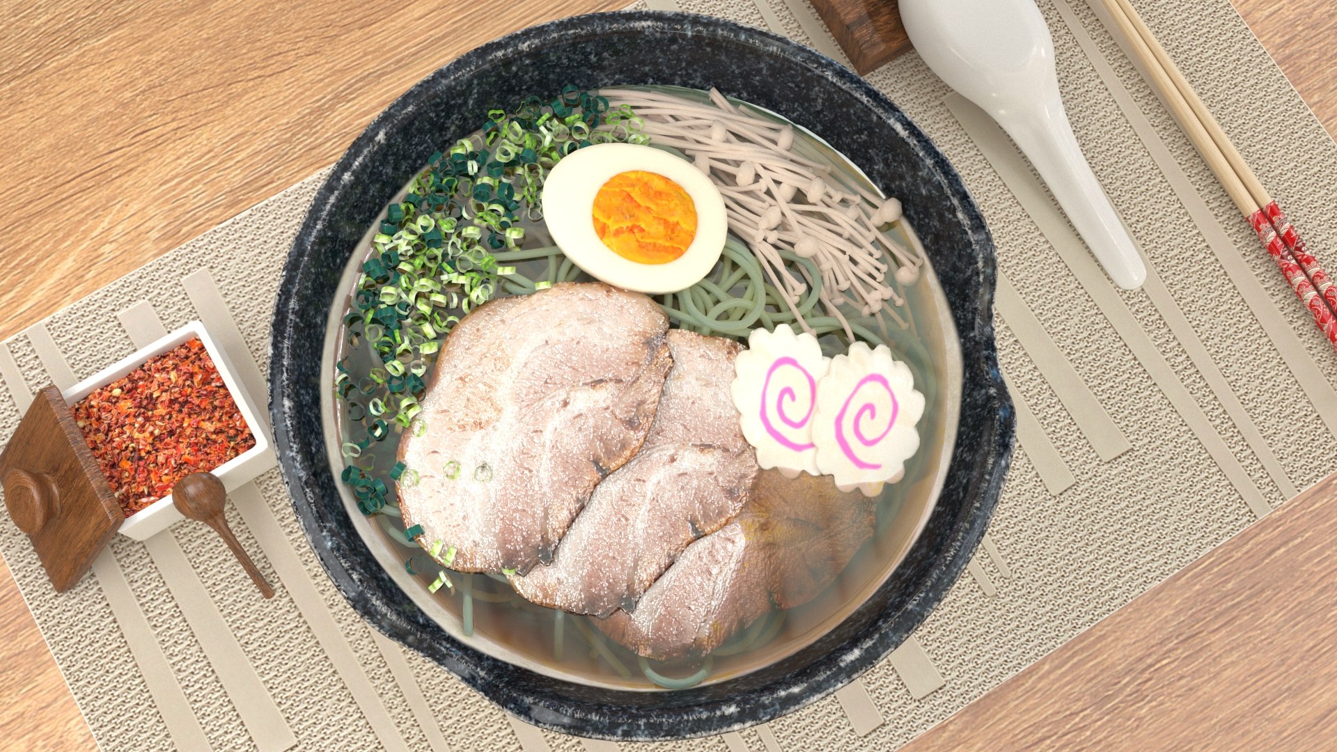 Japanese Ramen 3D Model - TurboSquid 1751517