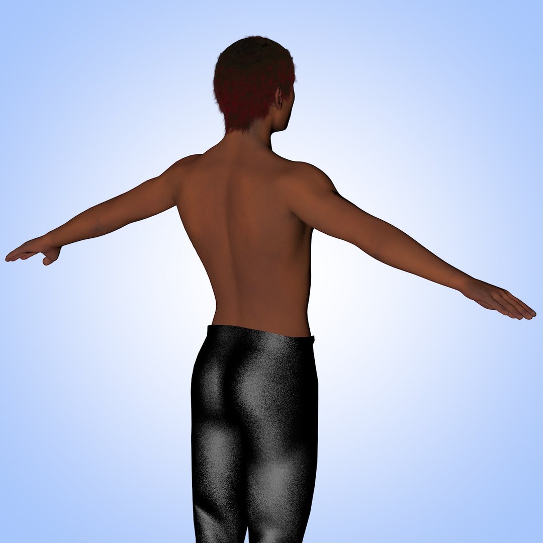 Male Character Carl 3d Model