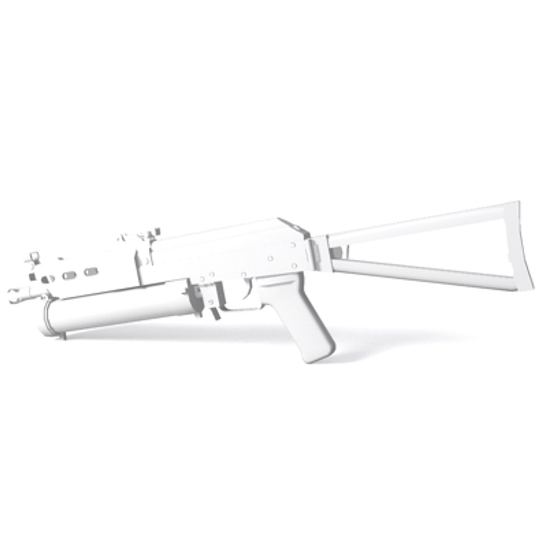 3d Pp-19 Bizon Submachine Gun