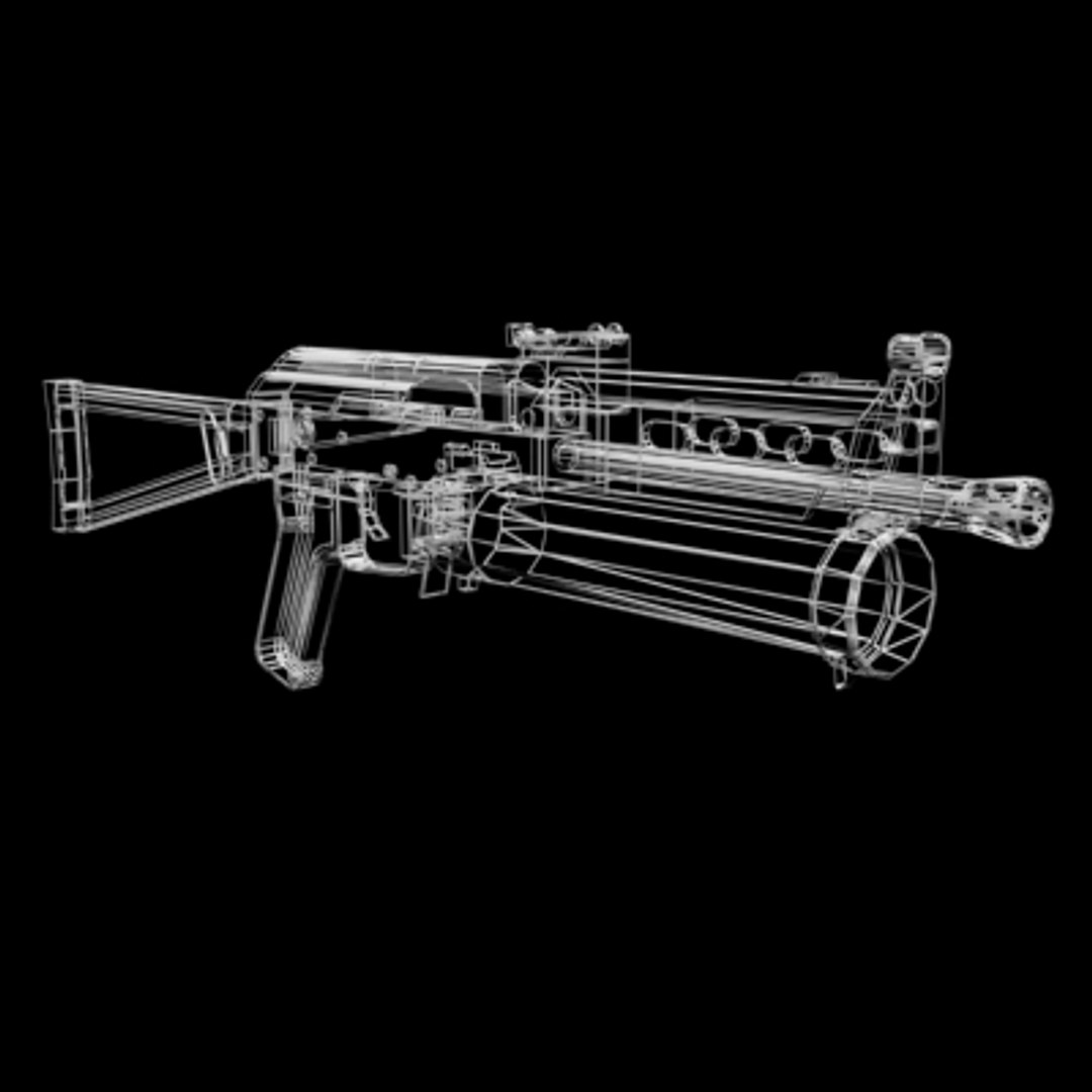 3d Pp-19 Bizon Submachine Gun