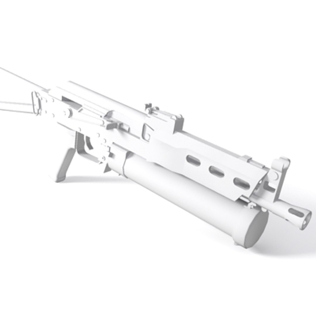 3d Pp-19 Bizon Submachine Gun