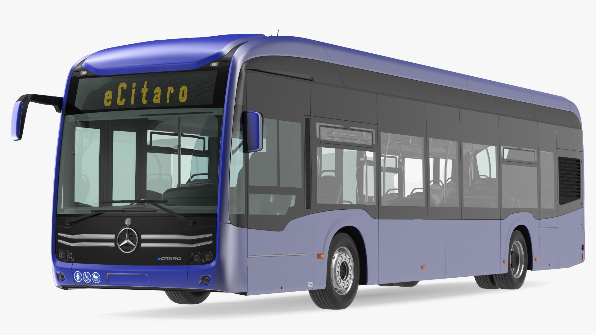 3D Mercedes-Benz eCitaro Two Doors Simple Interior model - TurboSquid 1953158