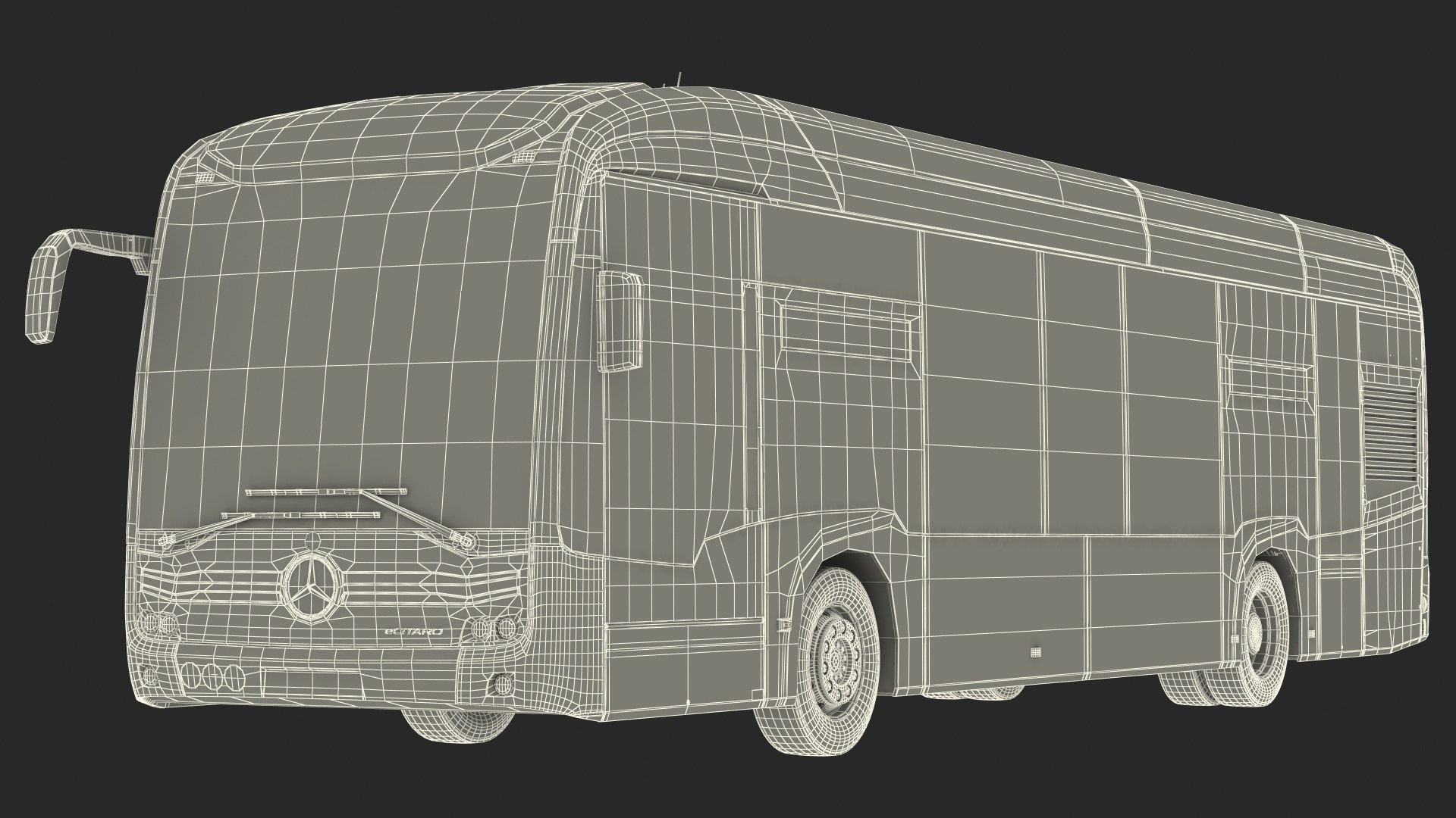 3D Mercedes-Benz eCitaro Two Doors Simple Interior model - TurboSquid ...