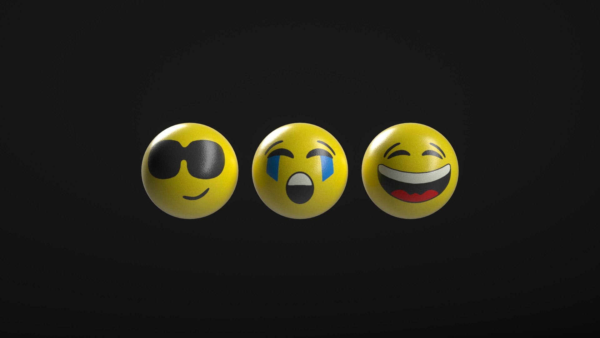 3D model Smiley Balls Toy Pack - TurboSquid 2124962
