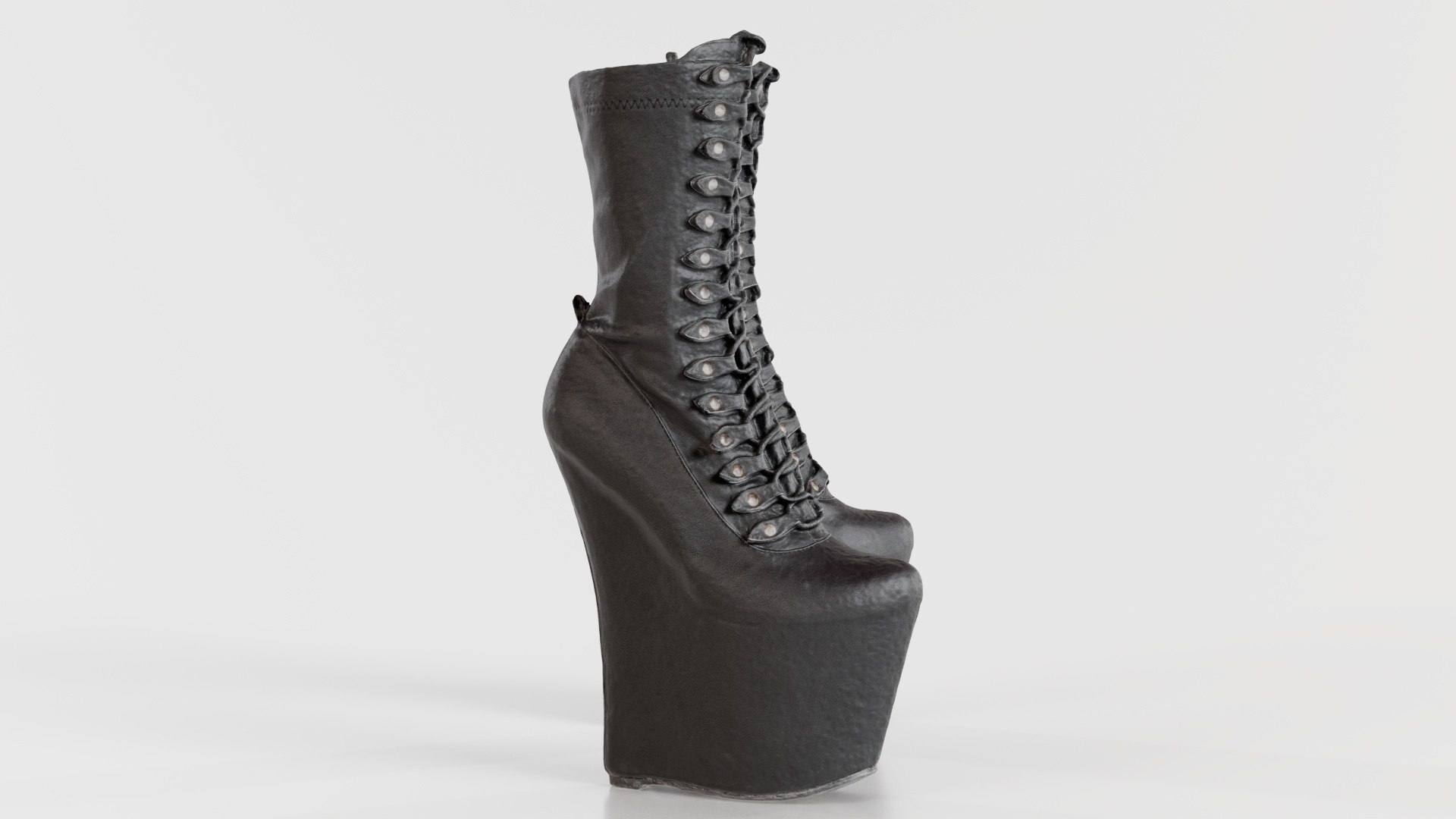 3D Tall Platform Boots Remastered - TurboSquid 2361223
