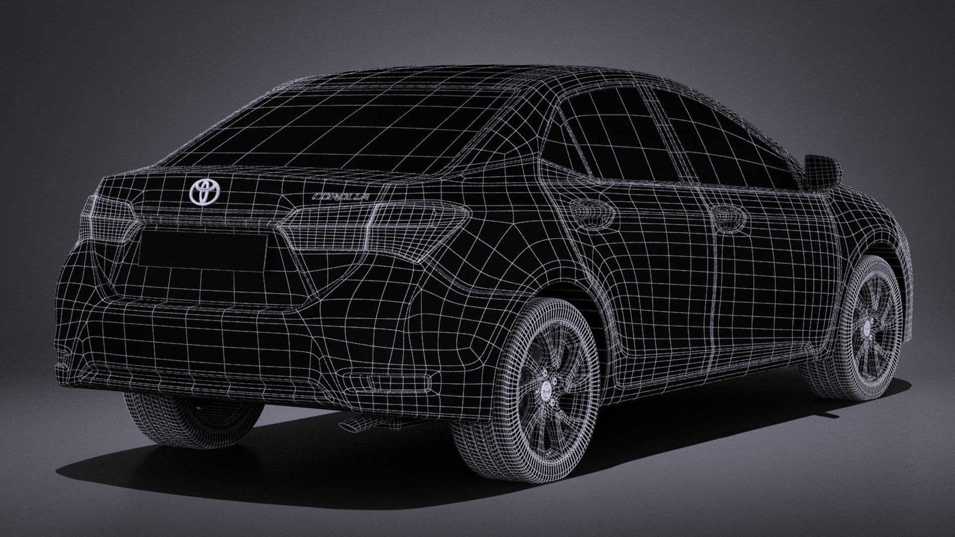 3d toyota corolla 2017 model