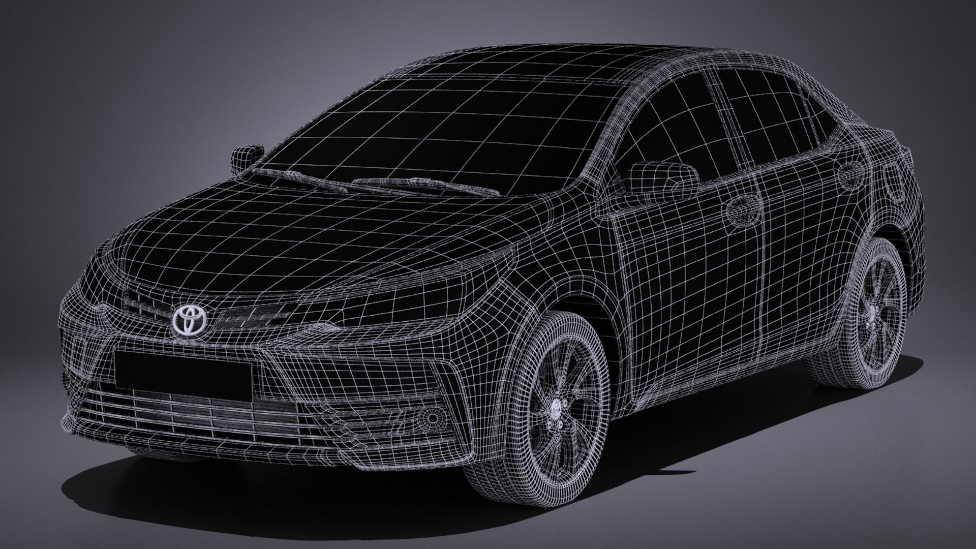 3d toyota corolla 2017 model