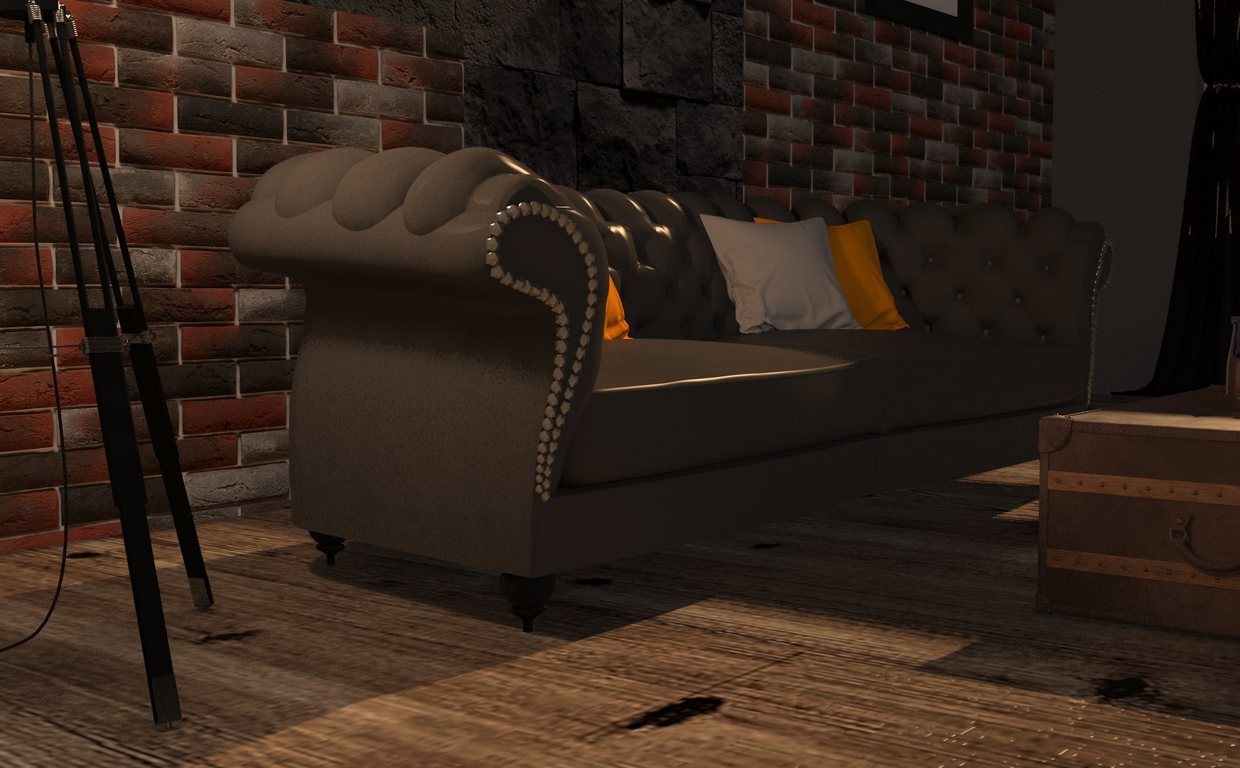 3D Armchair Capitone Model - TurboSquid 1373175