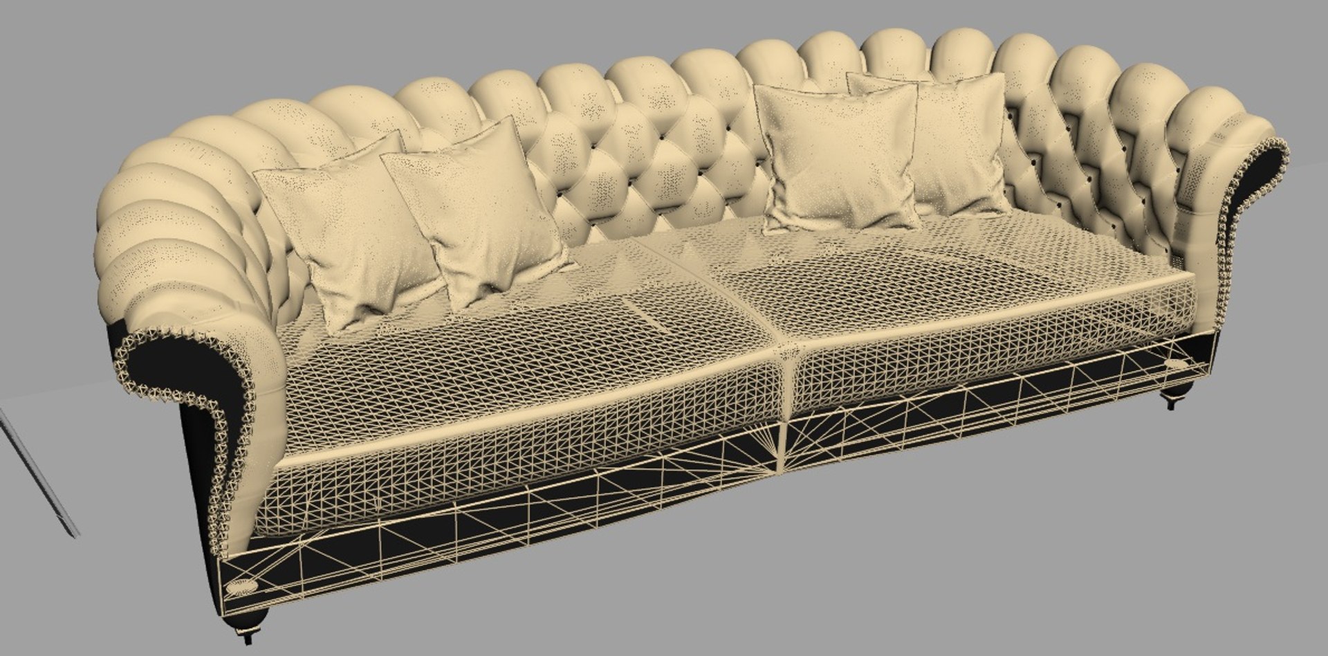 3D Armchair Capitone Model - TurboSquid 1373175