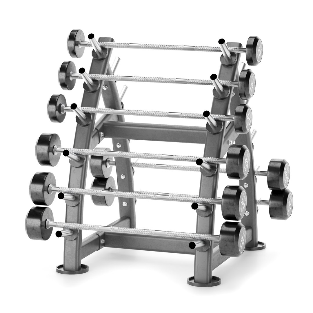 Storage Racks Dumbbell Set 021 3D Model - TurboSquid 2490524
