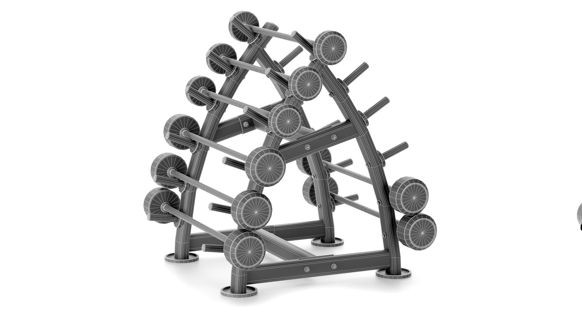 Storage Racks Dumbbell Set 021 3D Model - TurboSquid 2490524