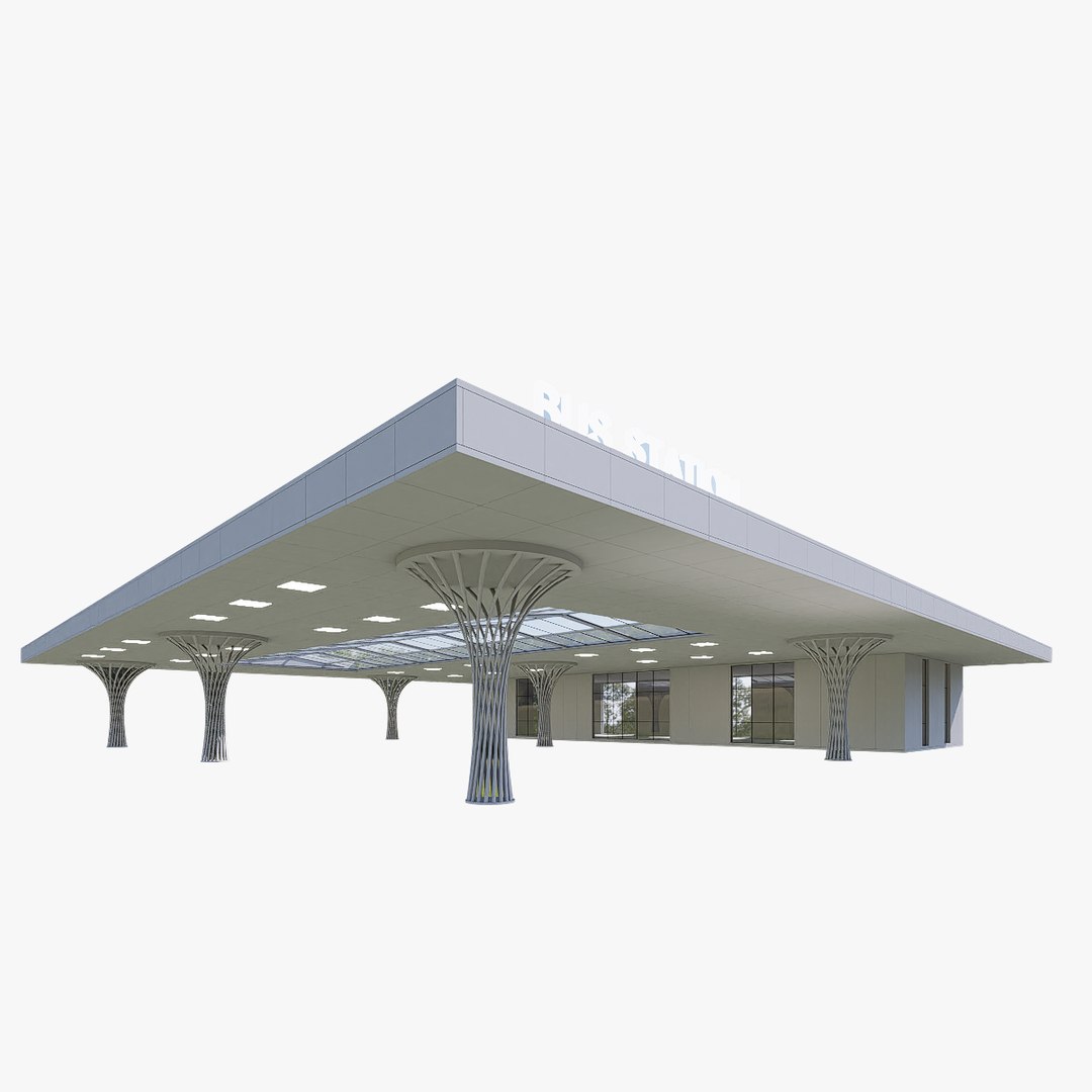 Bus Station 3D Model - TurboSquid 2350138