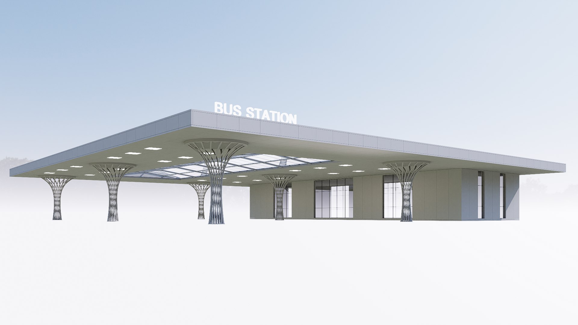 Bus Station 3D Model - TurboSquid 2350138
