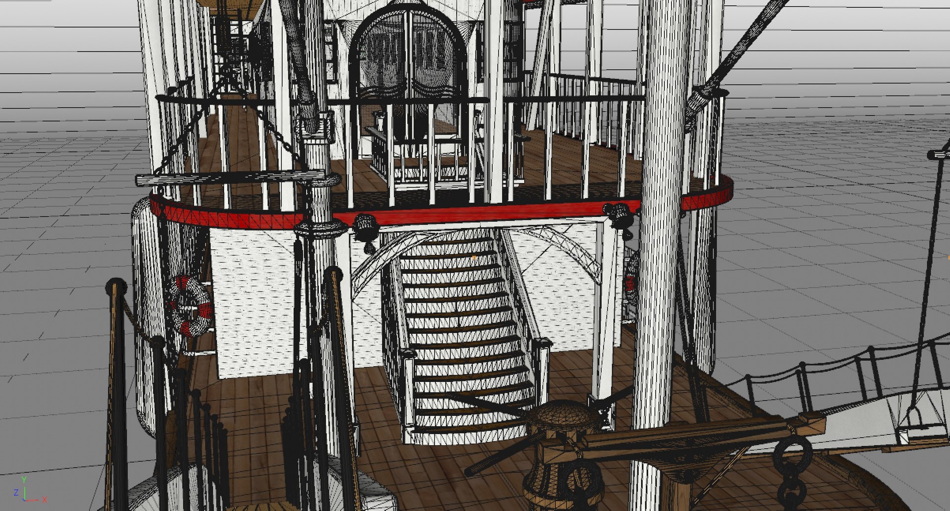 Mississippi River Boat Paddle Steamer 3D - TurboSquid 2002269