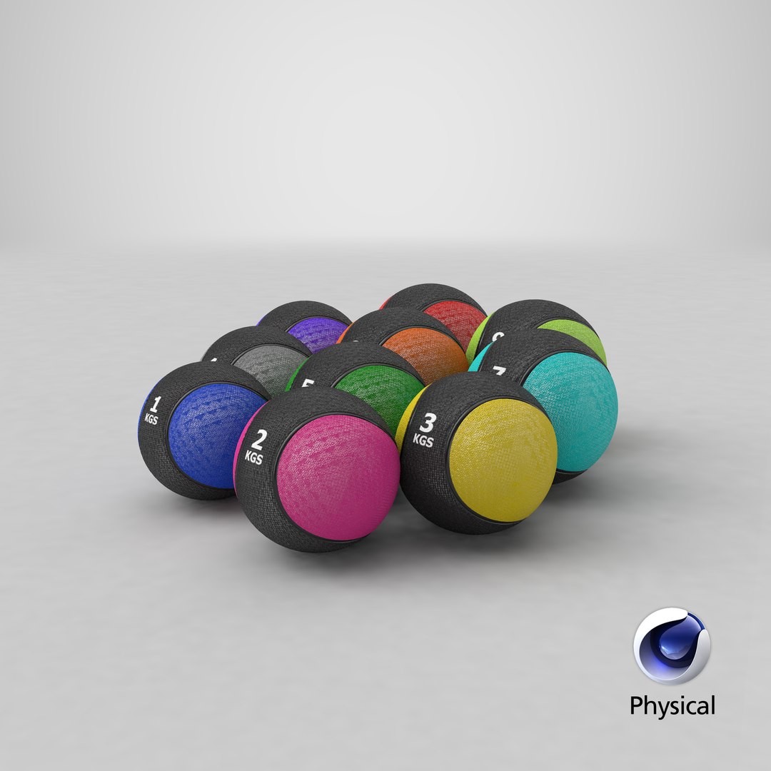 Realistic medicine balls 3D model - TurboSquid 1461533