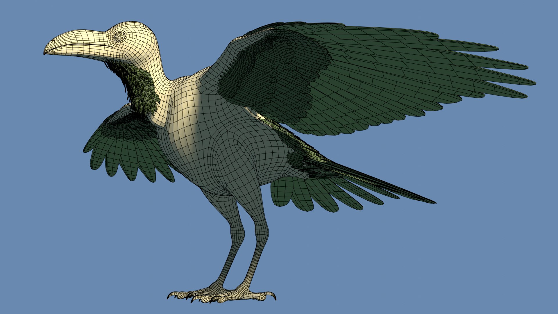 3D Jungle Crow - TurboSquid 2164623