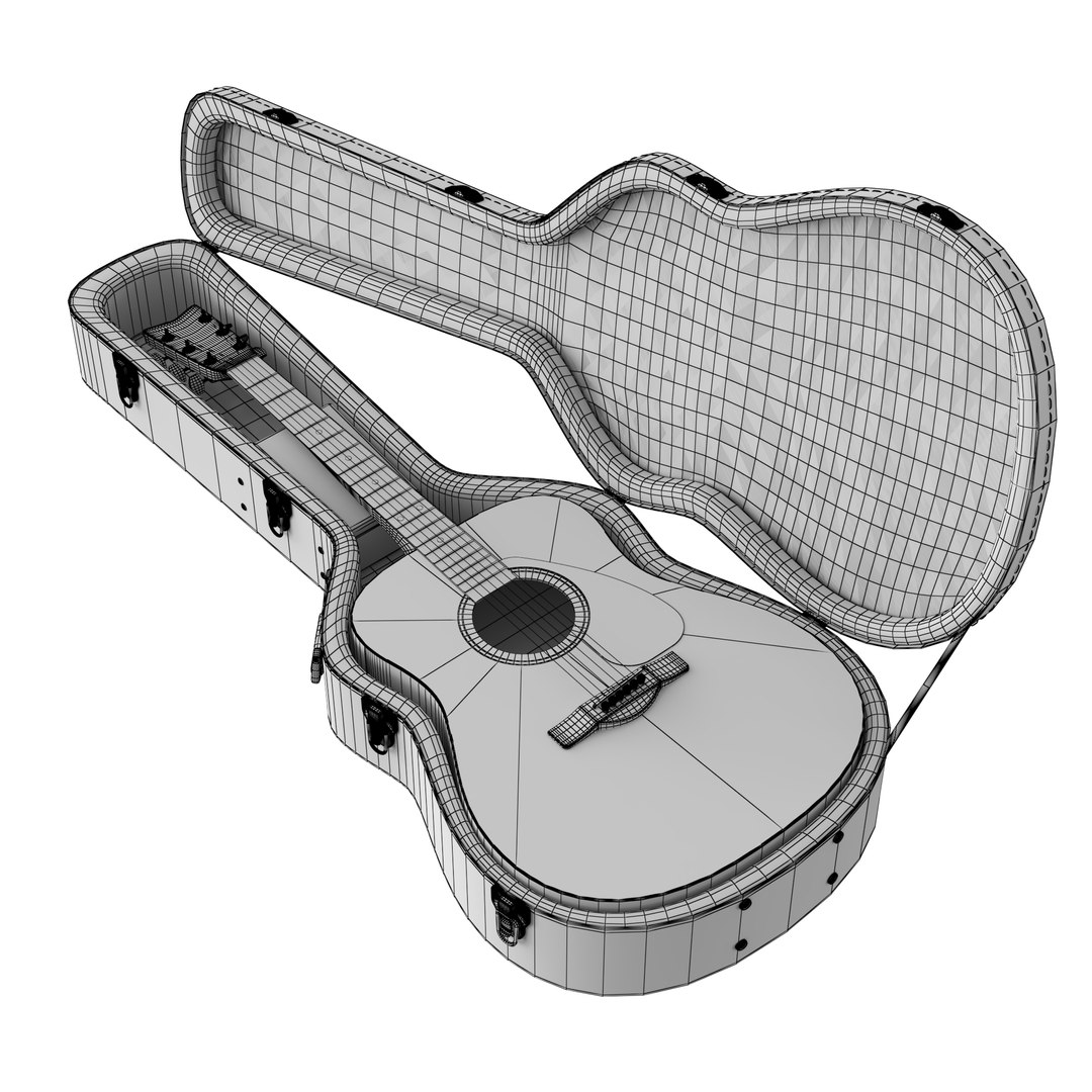 3D Guitar Case Model - TurboSquid 1720867