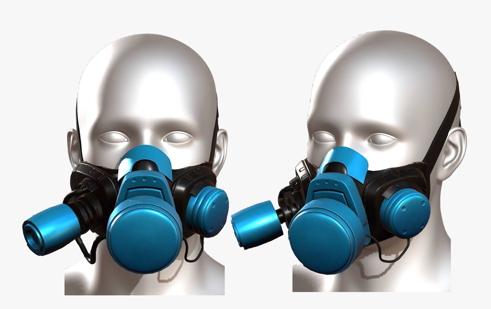 3D gas mask model - TurboSquid 1574567