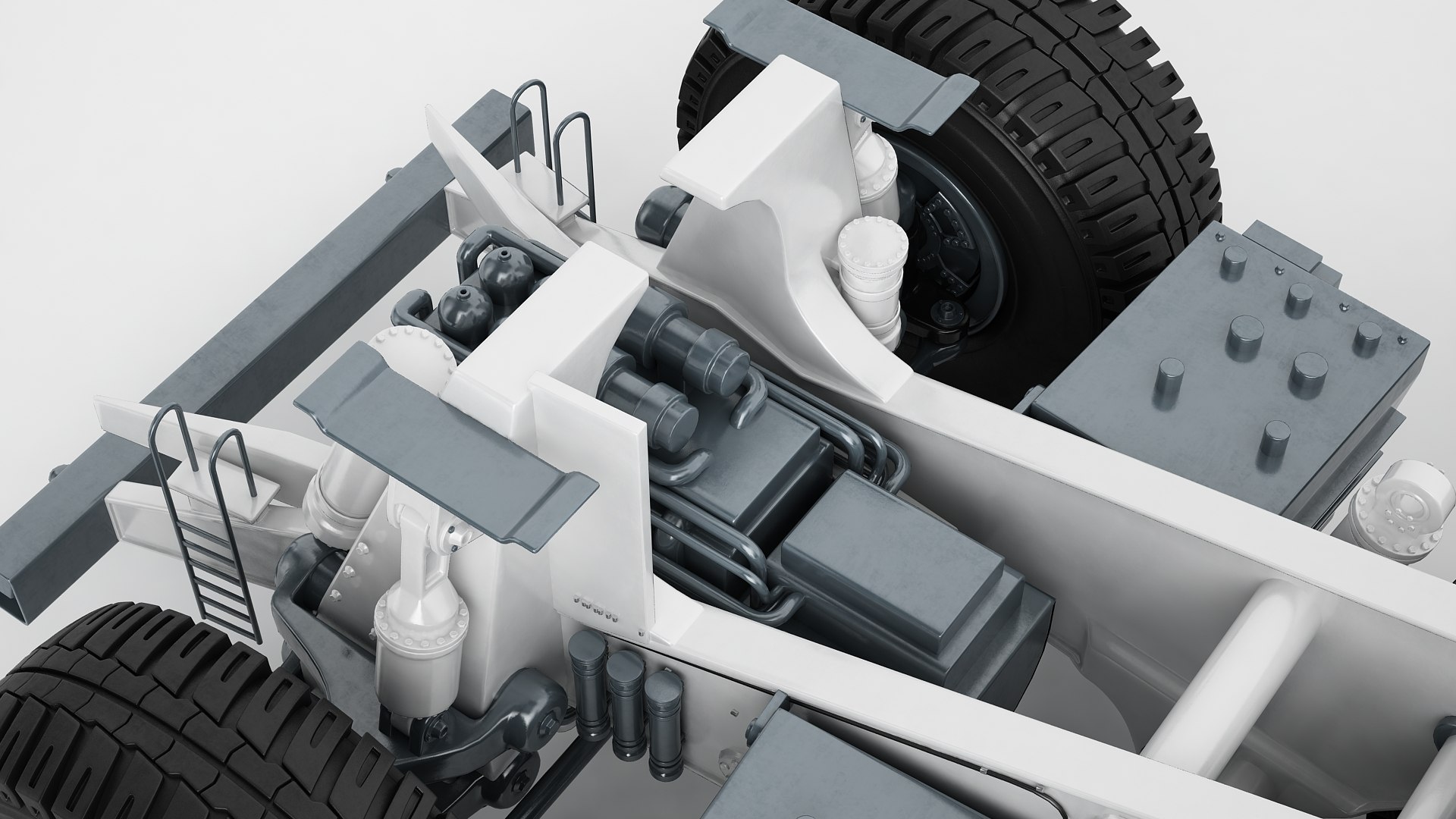 3D Model Mining Truck Chassis - TurboSquid 1563913