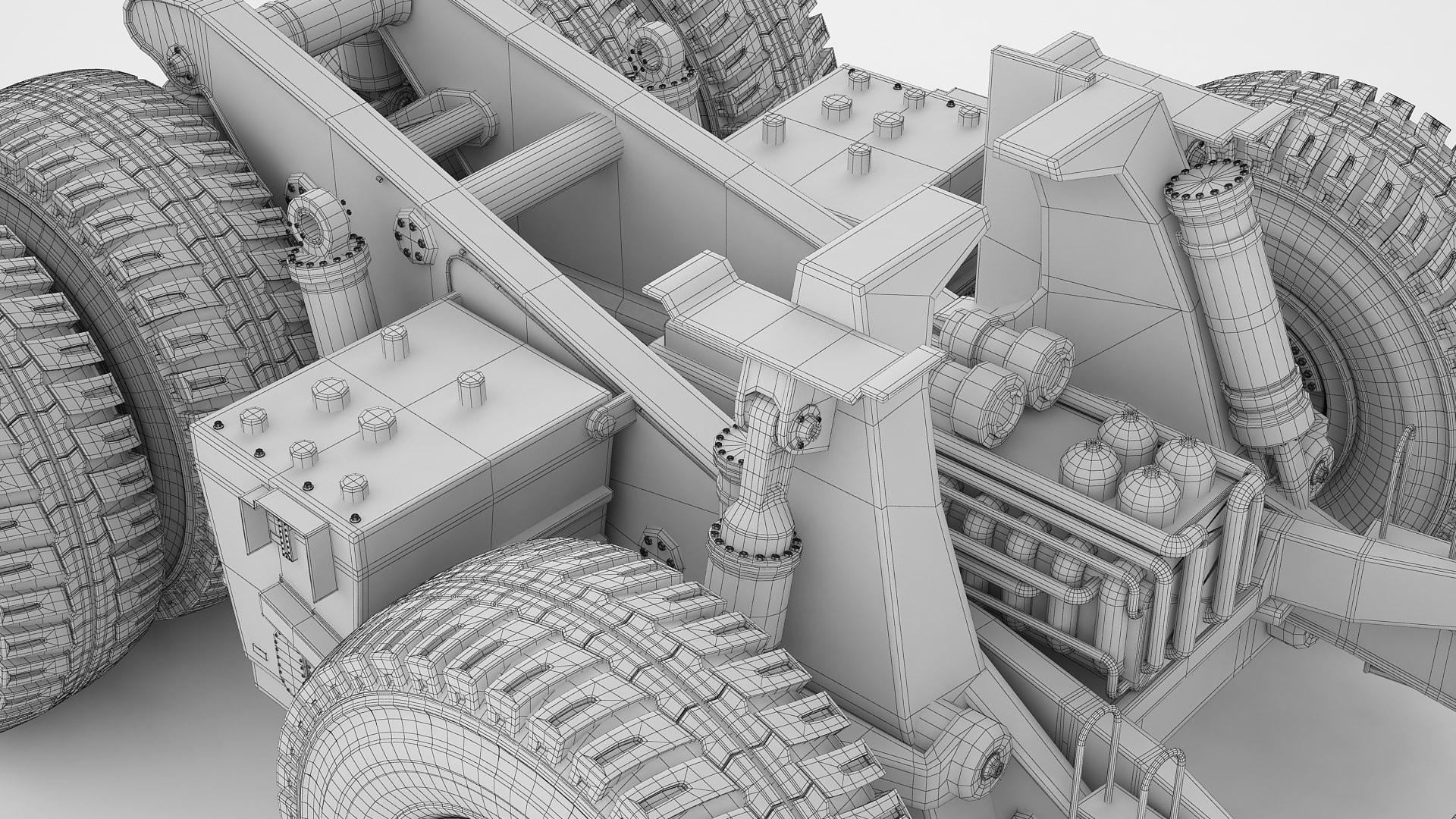 3D model mining truck chassis - TurboSquid 1563913