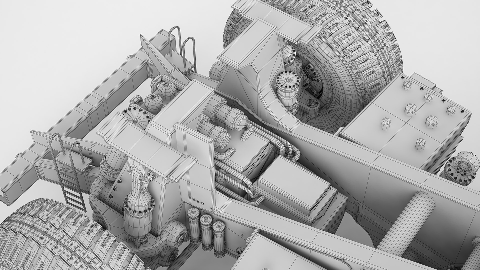 3D Model Mining Truck Chassis - TurboSquid 1563913