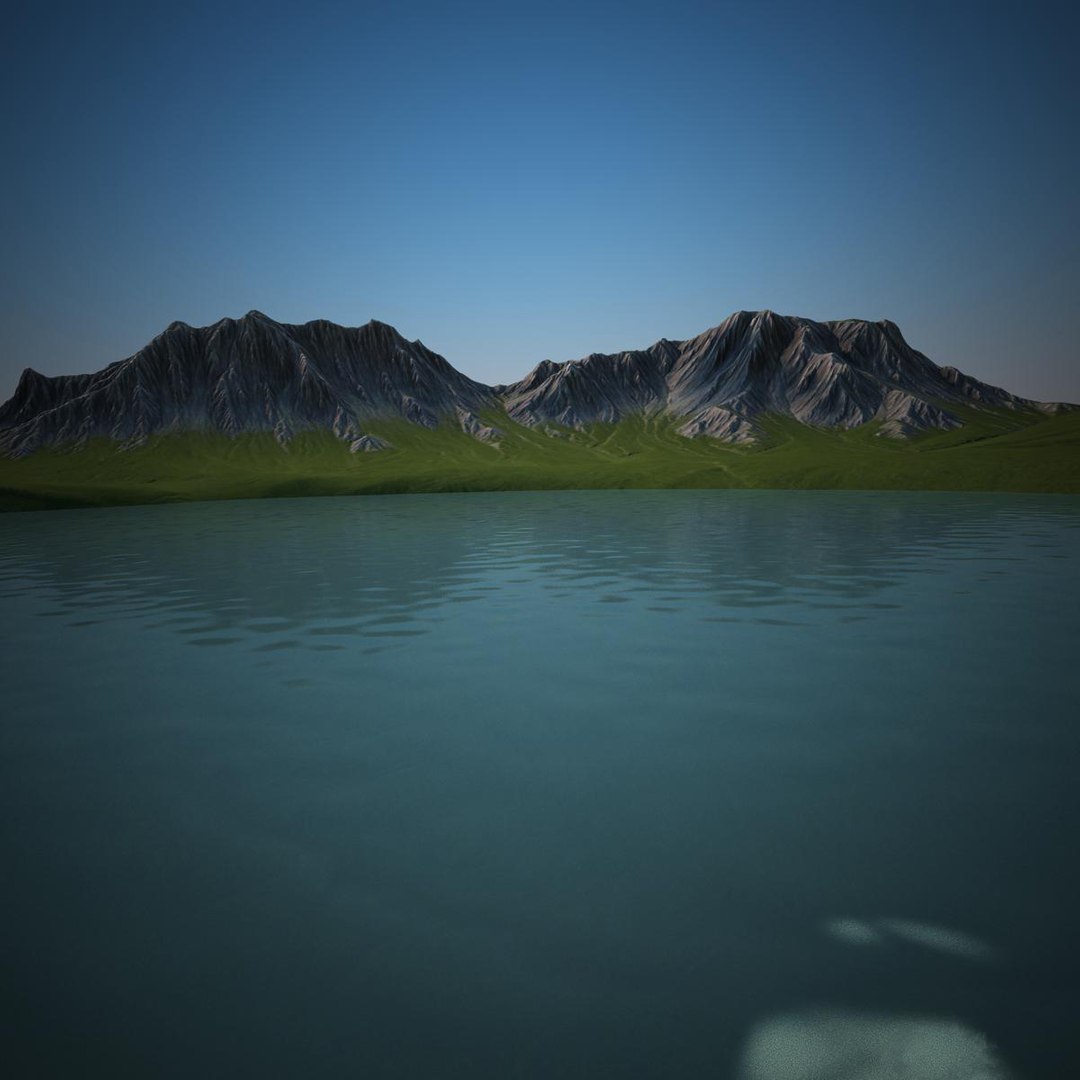3d max mountain landscape