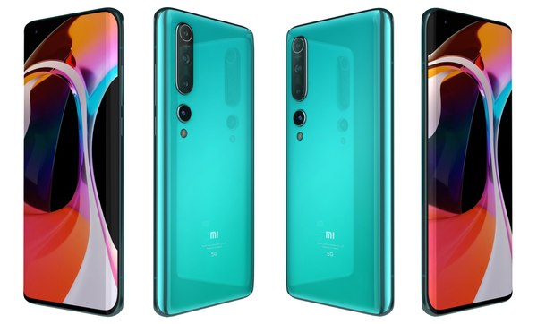 3D xiaomi mi 10 colors model - TurboSquid 1634375