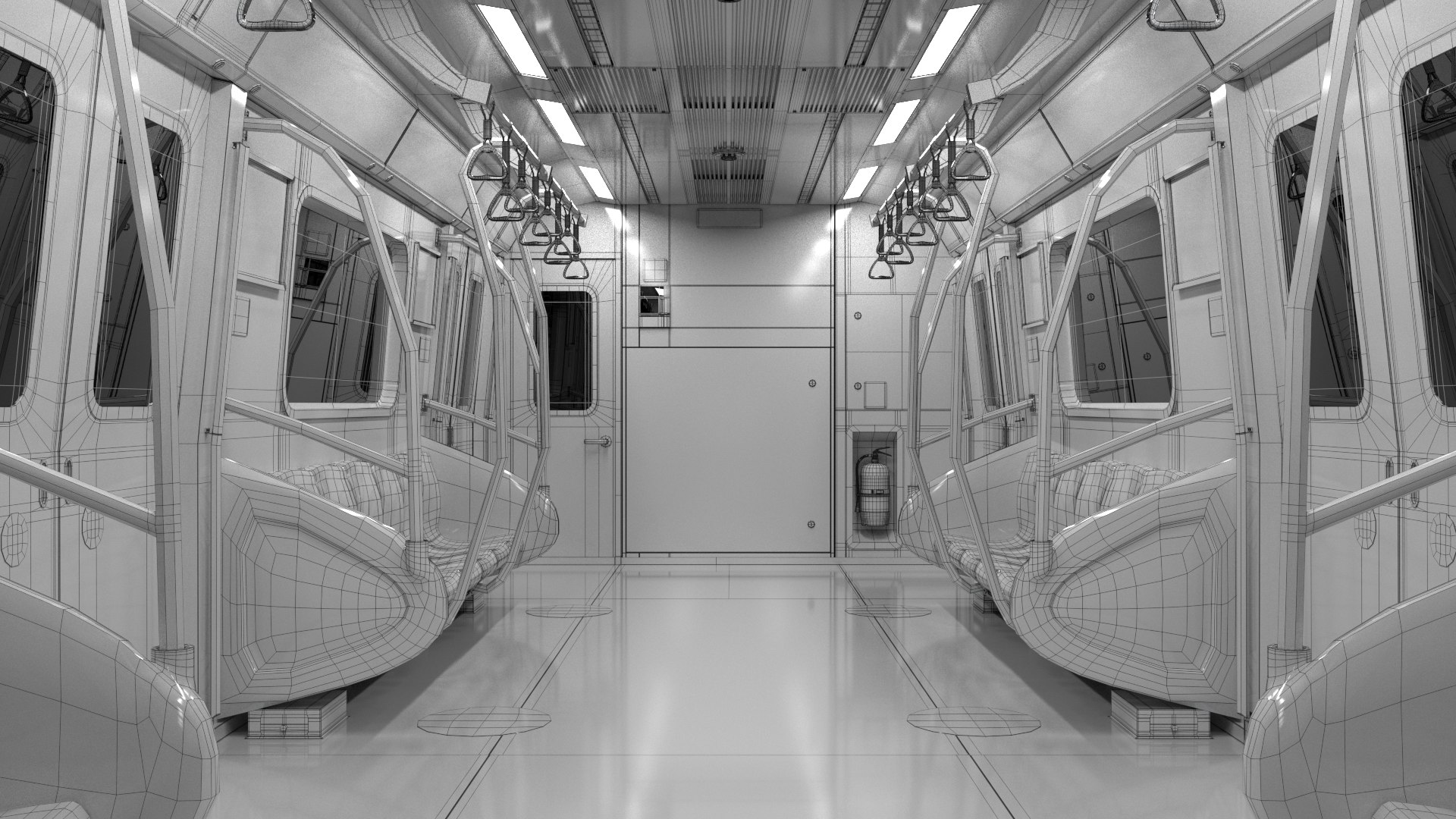 3D Seoul Metro Line No9 Interior - TurboSquid 1850079
