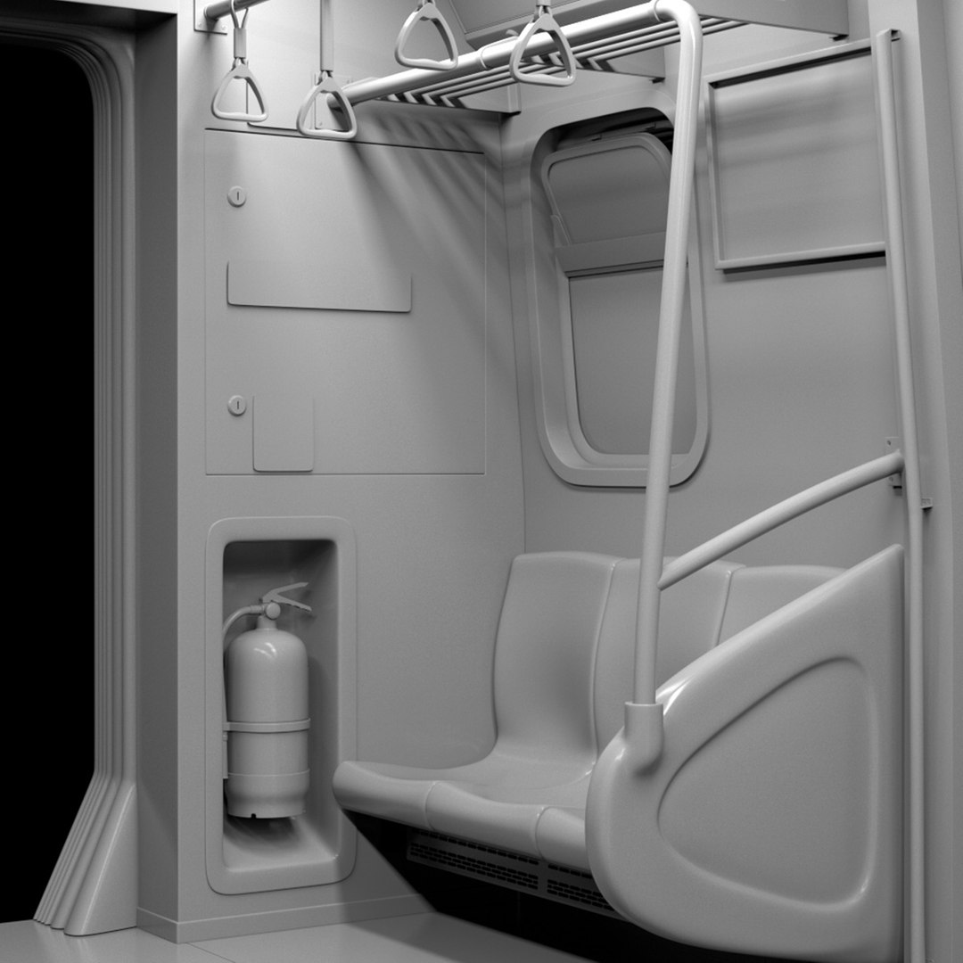 3D Seoul Metro Line No9 Interior - TurboSquid 1850079