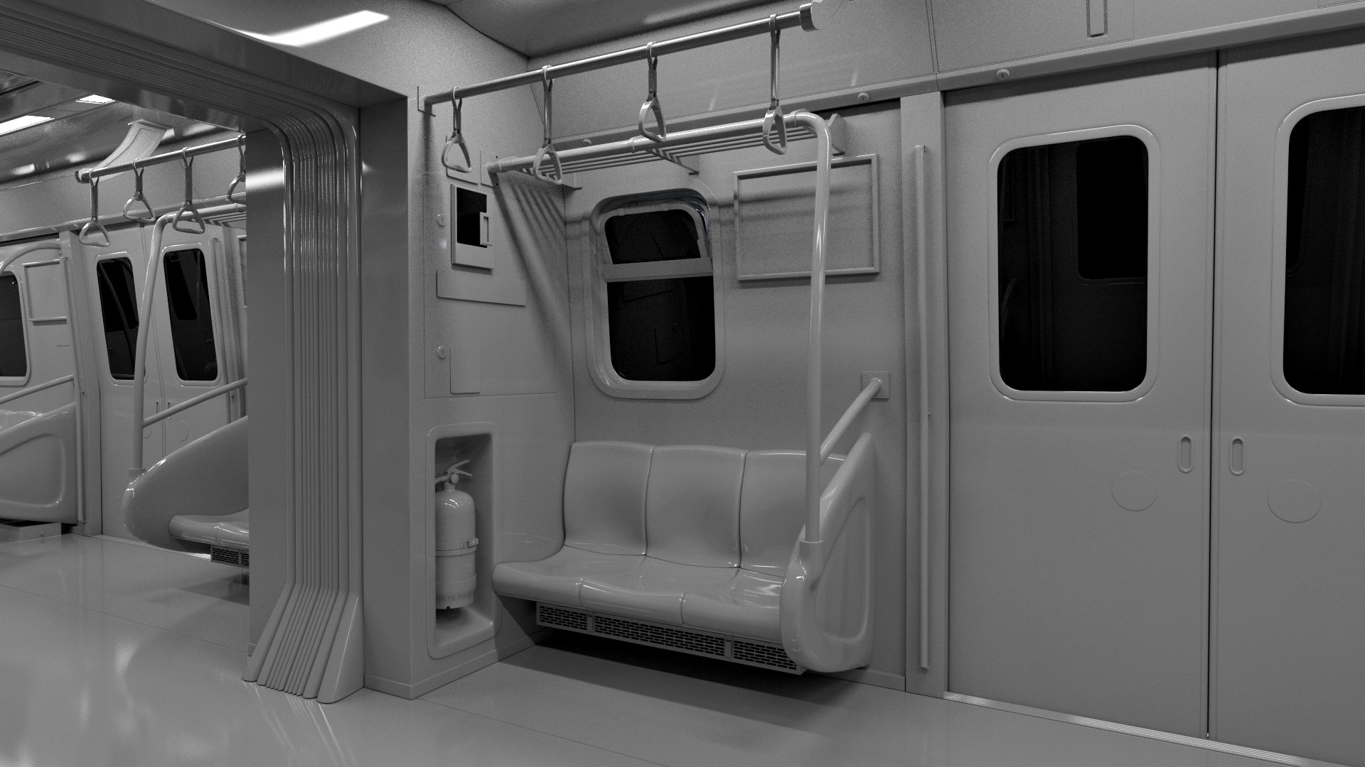 3D Seoul Metro Line No9 Interior - TurboSquid 1850079
