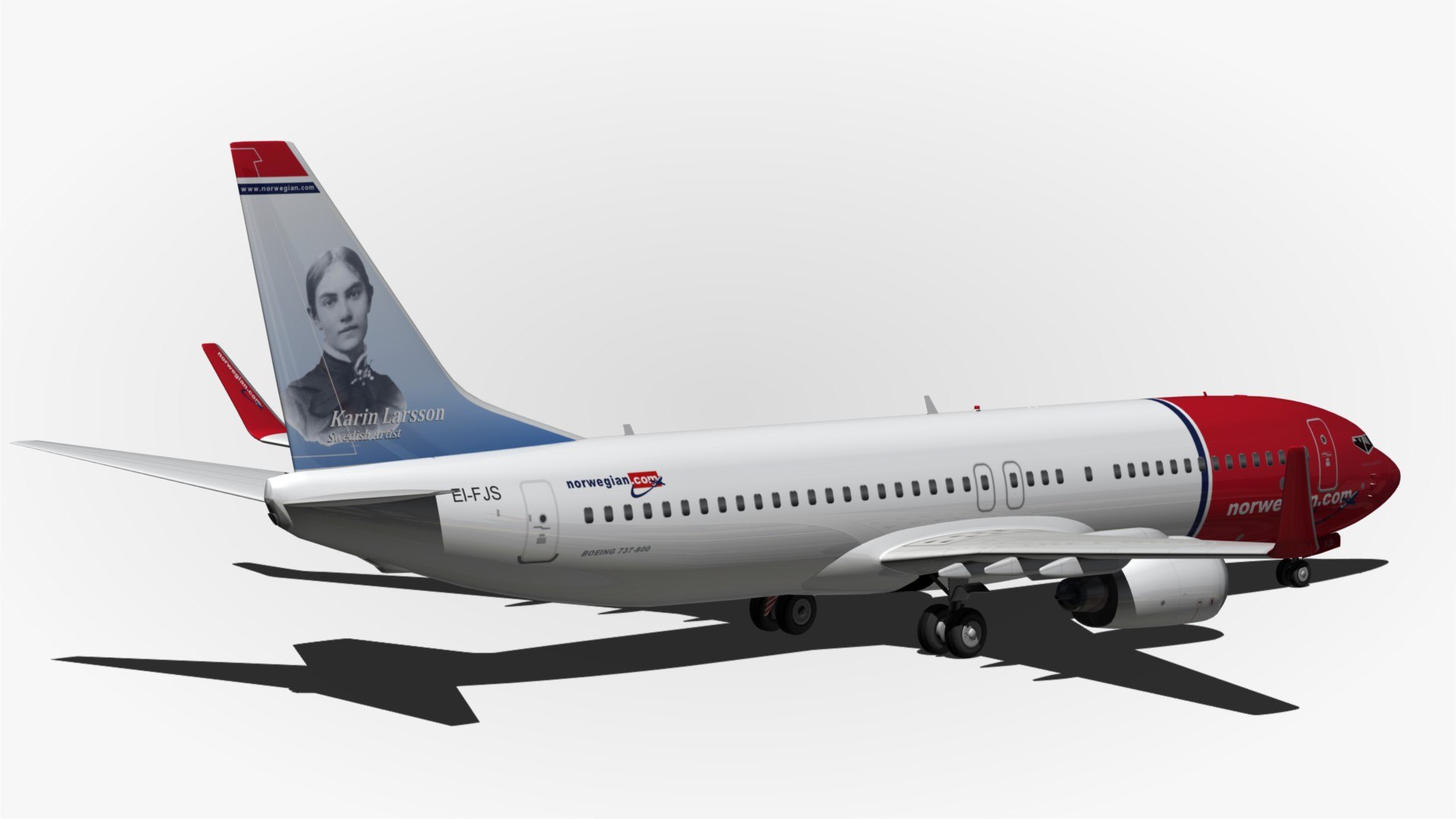 3d Model Boeing Norwegian