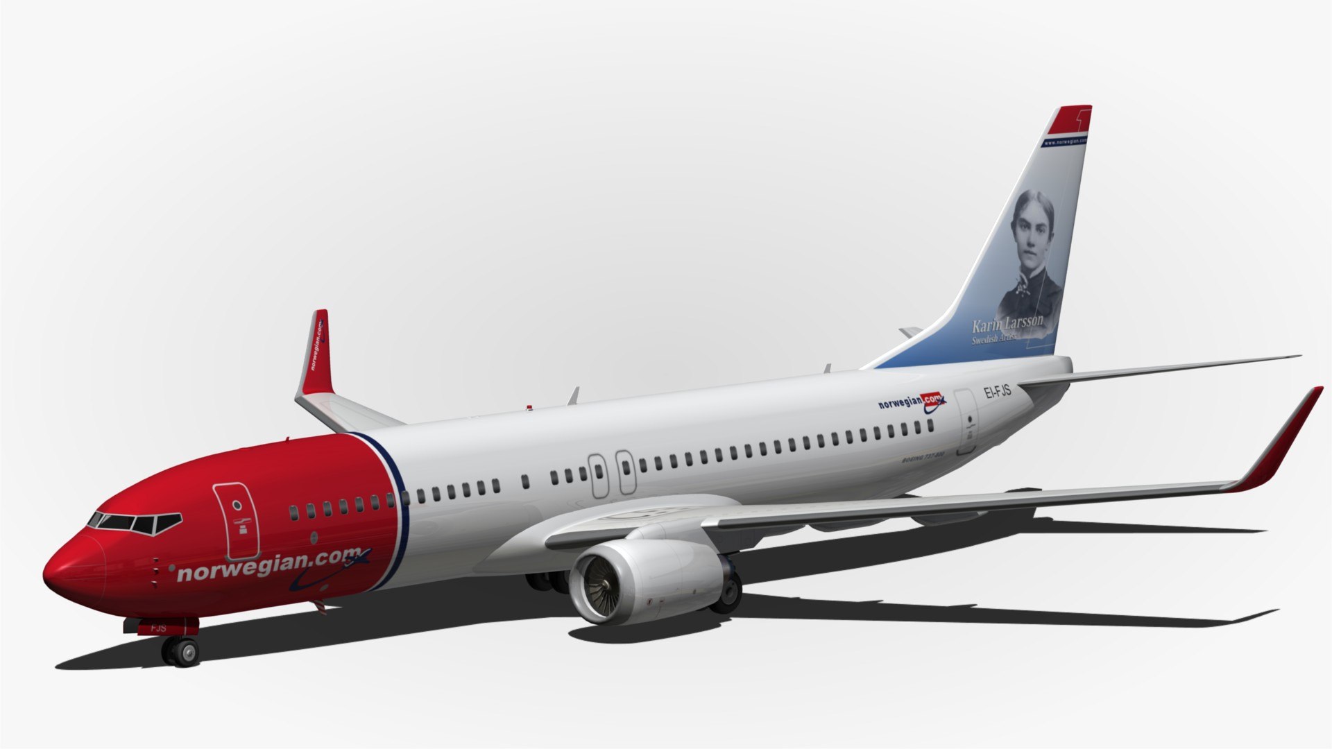 3d Model Boeing Norwegian