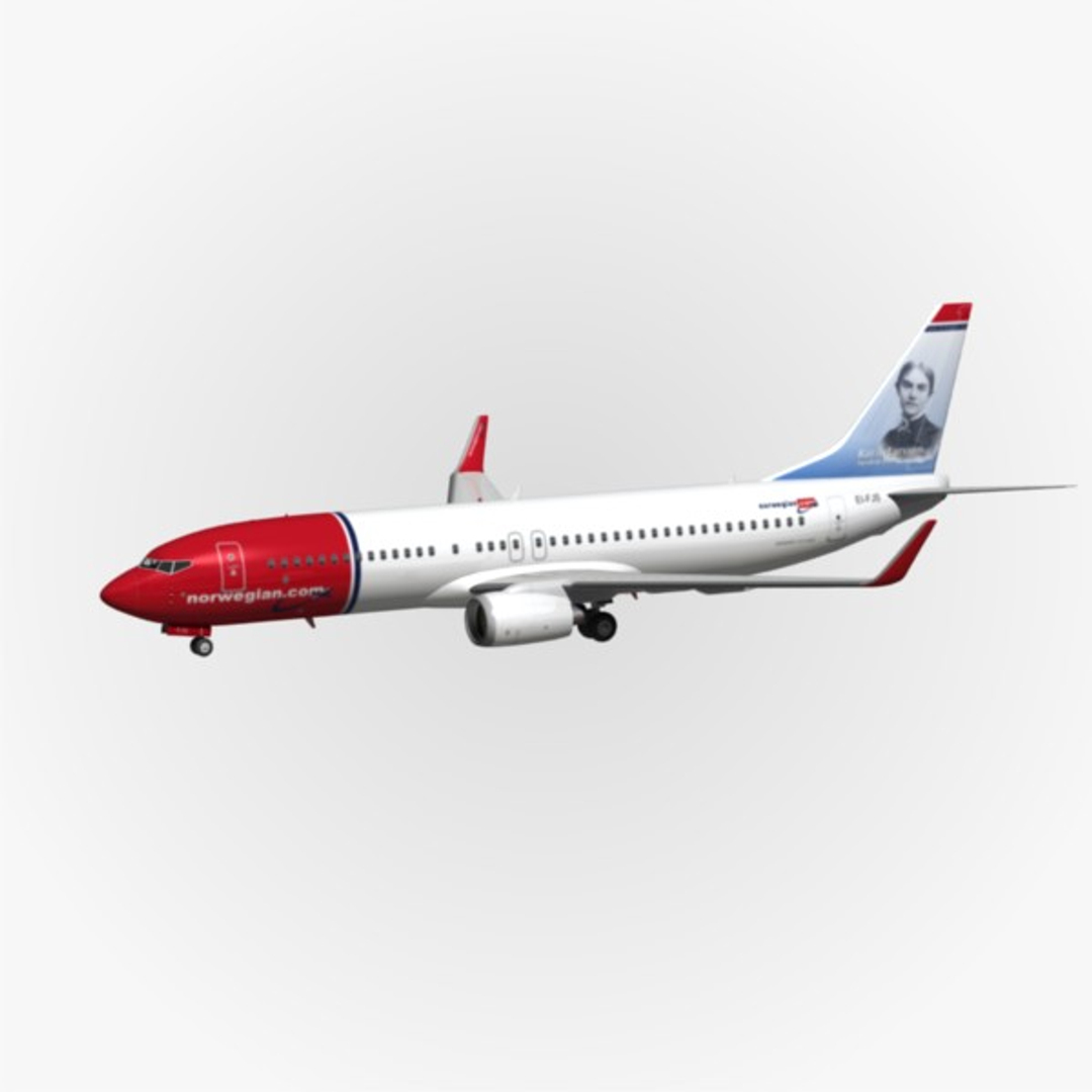 3d Model Boeing Norwegian