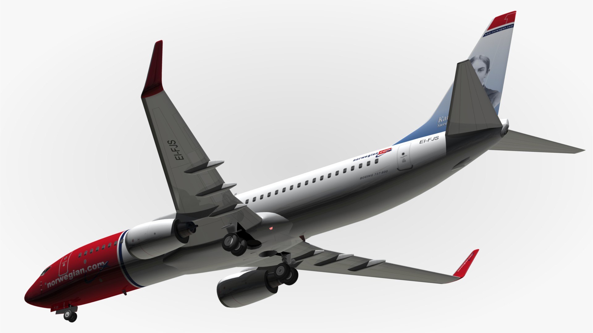 3d Model Boeing Norwegian