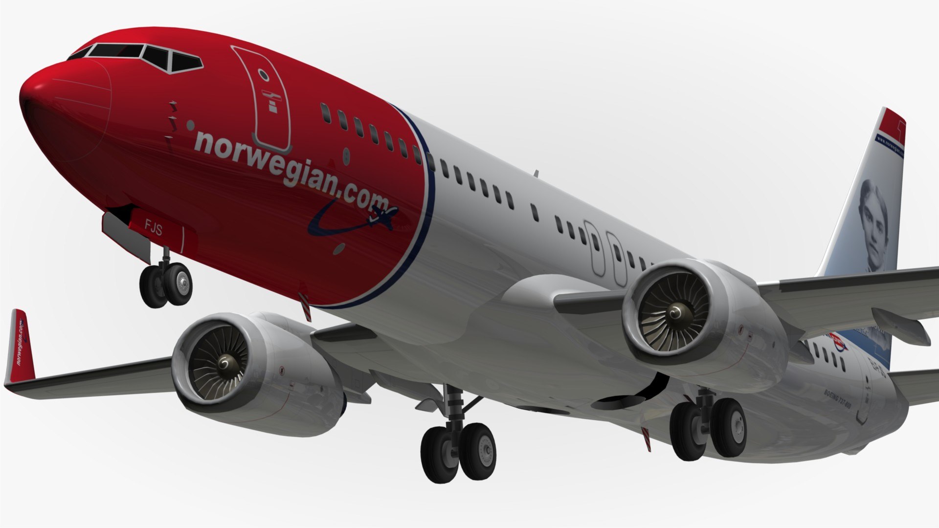 3d Model Boeing Norwegian