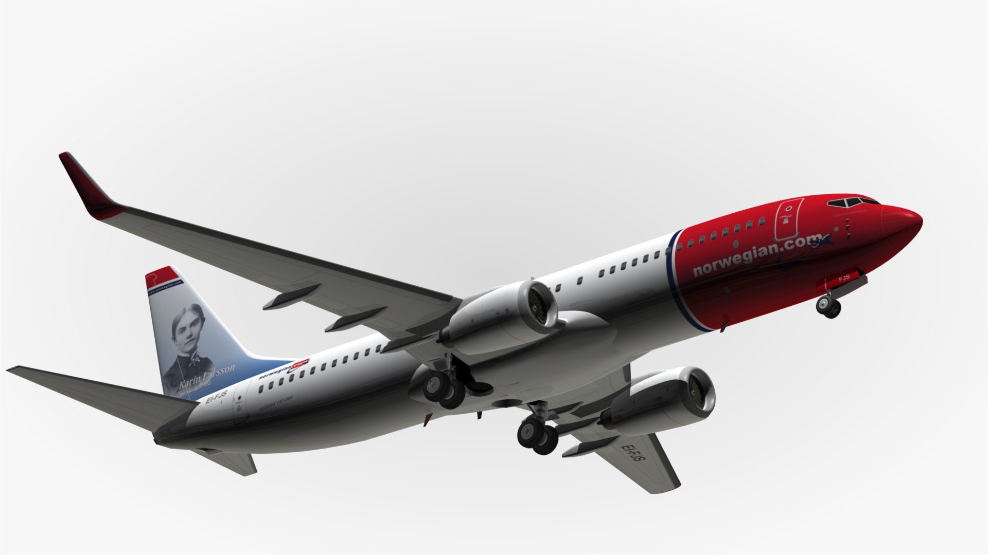 3d Model Boeing Norwegian