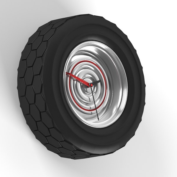 3d wall clock wheel model