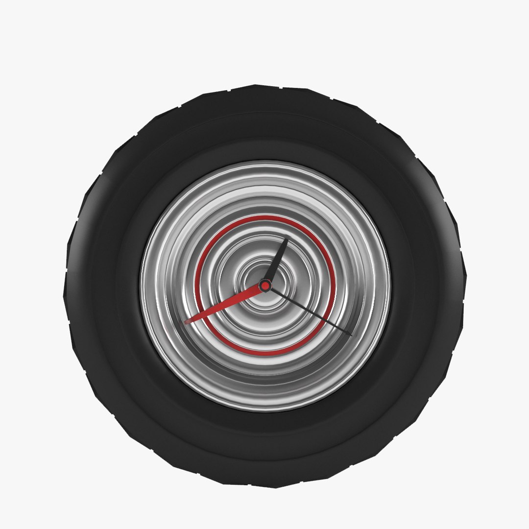 3d wall clock wheel model