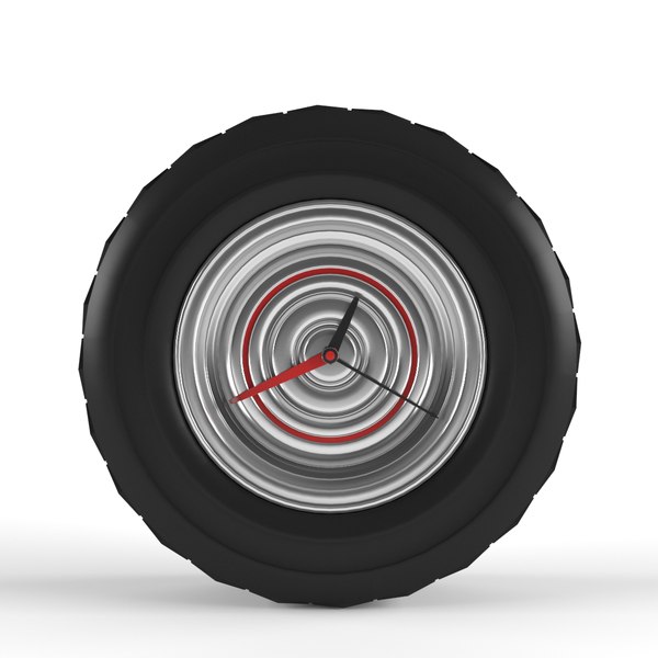 3d wall clock wheel model