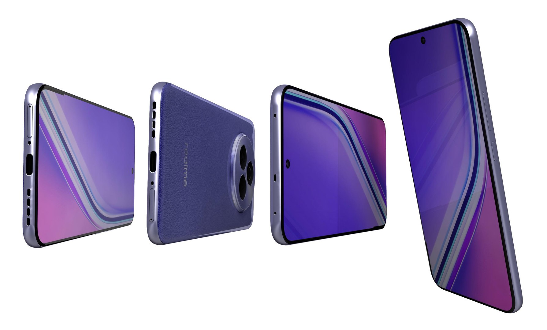 Realme P3 Pro Galaxy Purple 3D Model - TurboSquid 2377711