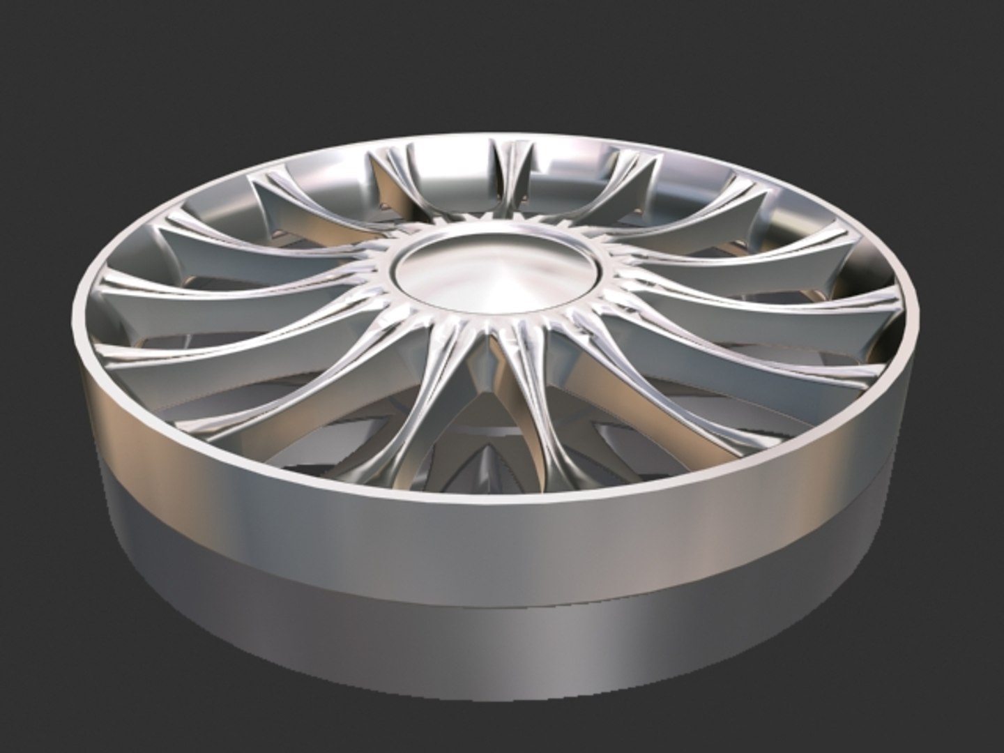 10 Spoke Wheel 3d Max