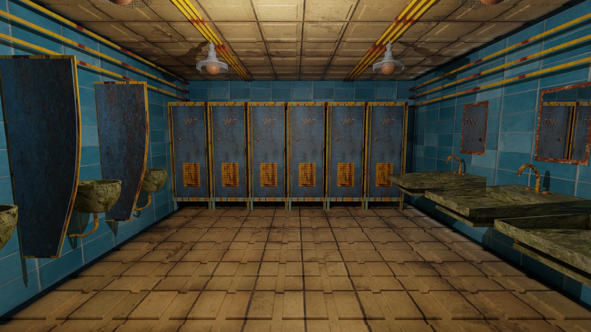 Creepy Restroom Wc 3D Model - TurboSquid 2161373