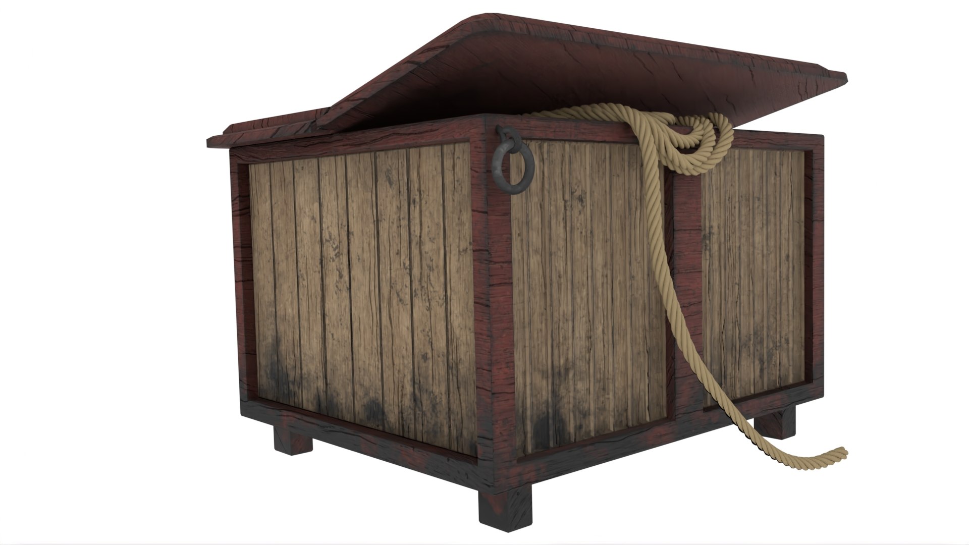 Old Pirate Crate 3D Model - TurboSquid 2016920