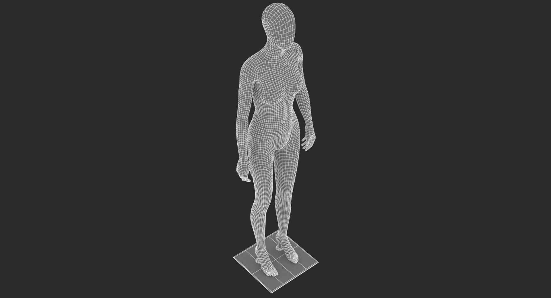 Female Mannequin Neutral Pose Model - TurboSquid 1419469