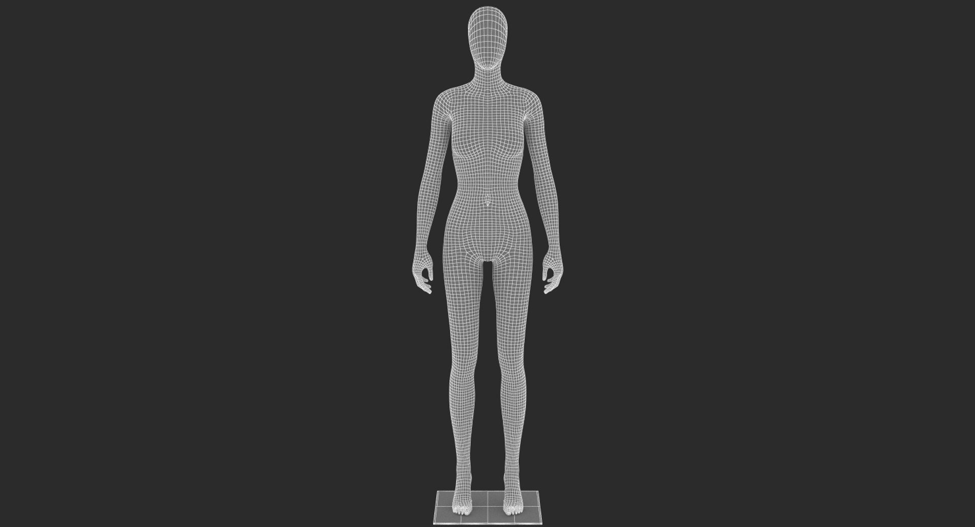Female Mannequin Neutral Pose Model - TurboSquid 1419469