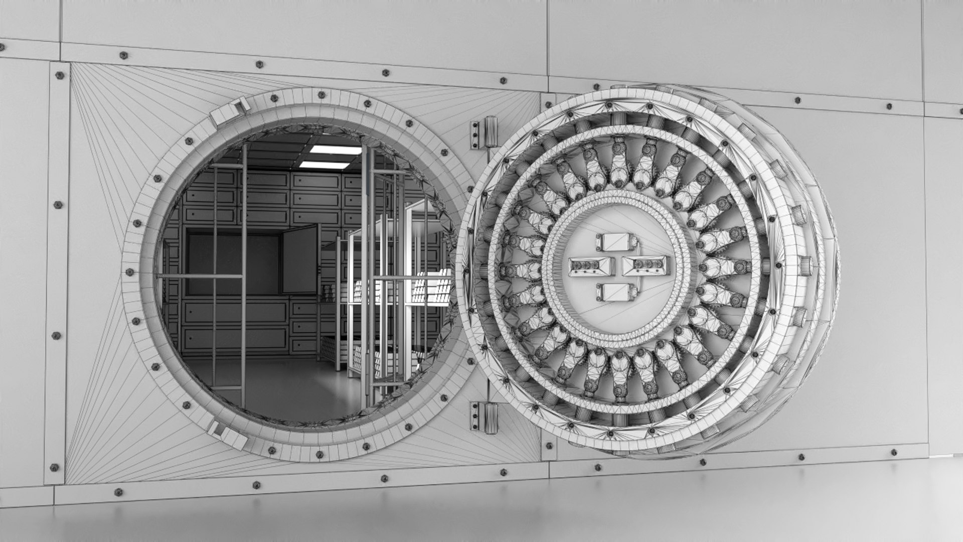 Bank Vault 3D Model - TurboSquid 1432886