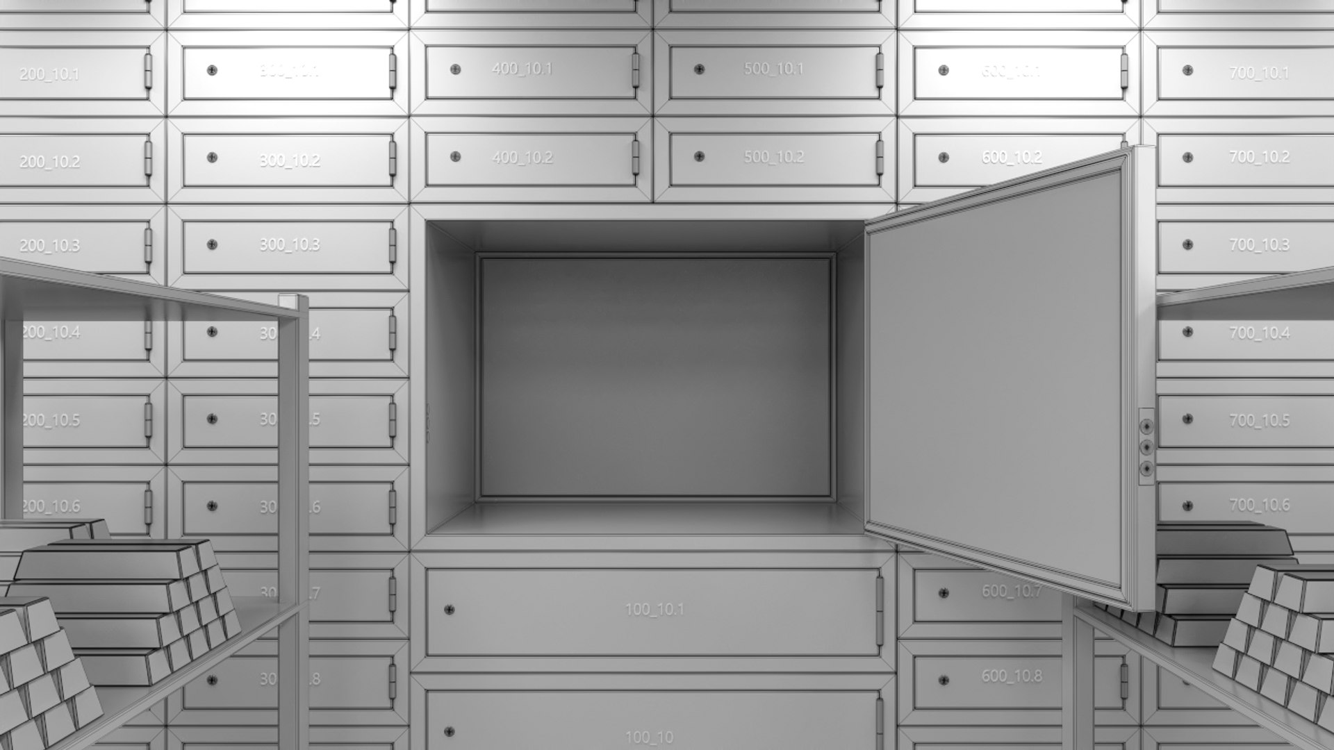 Bank Vault 3D Model - TurboSquid 1432886