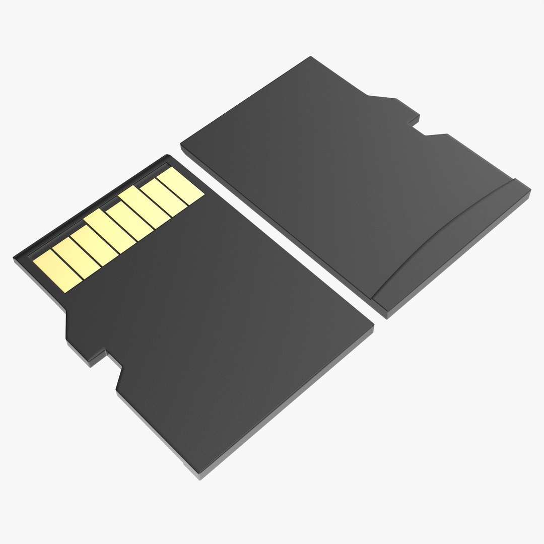 Card sd memory 3D model - TurboSquid 1698134