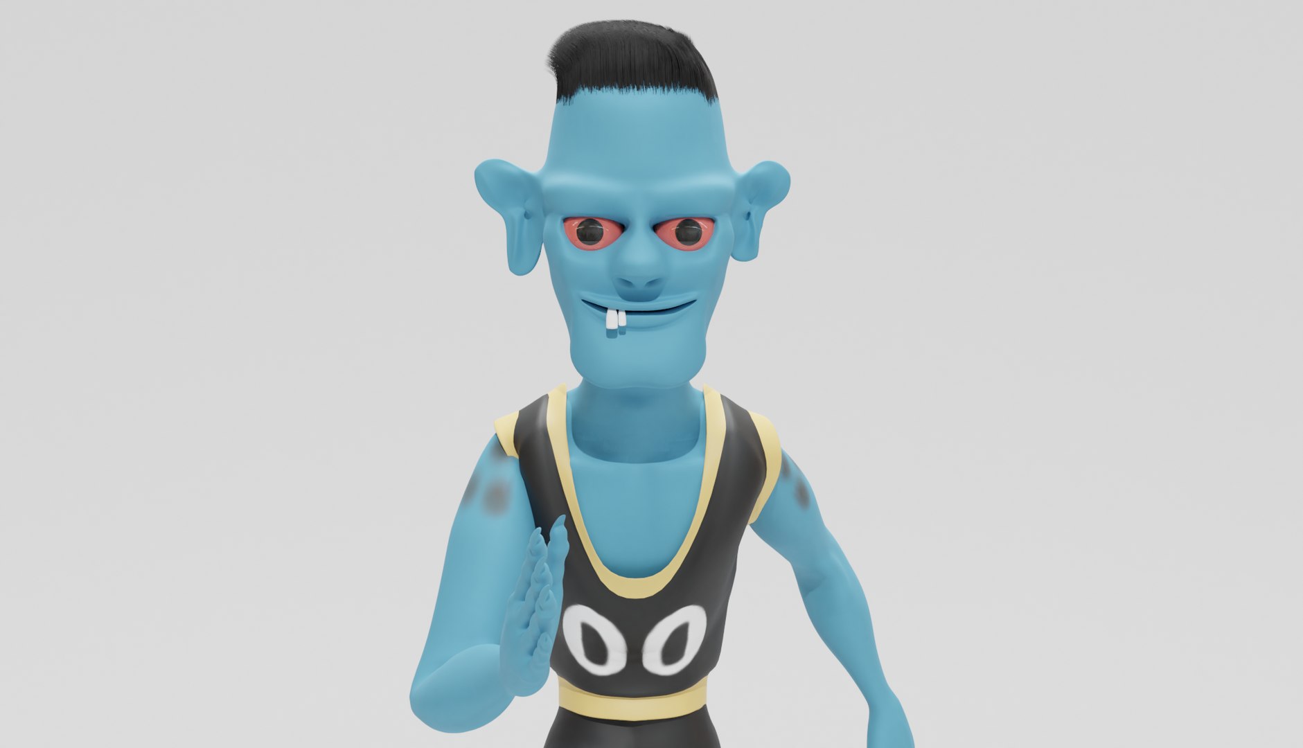 Blue Monster 3D - TurboSquid 1818867